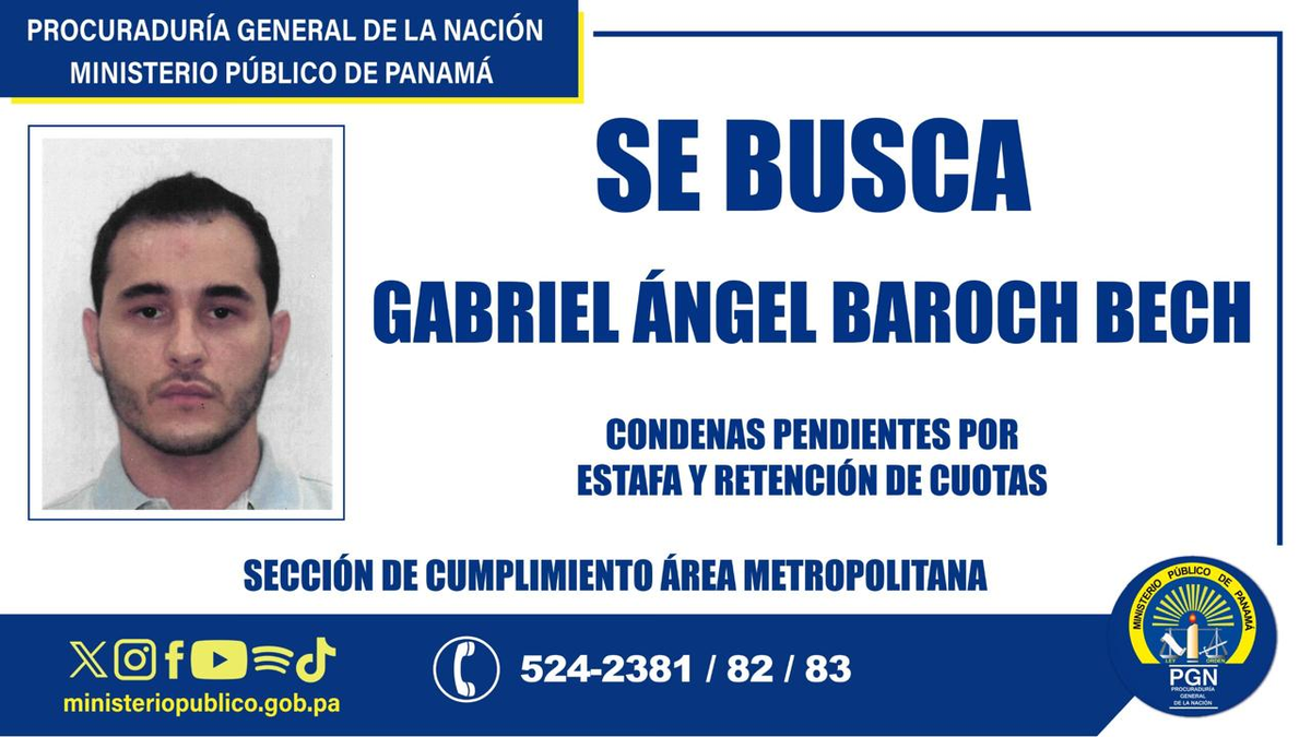Ministerio Público solicita apoyo para localizar a Gabriel Baroch ...