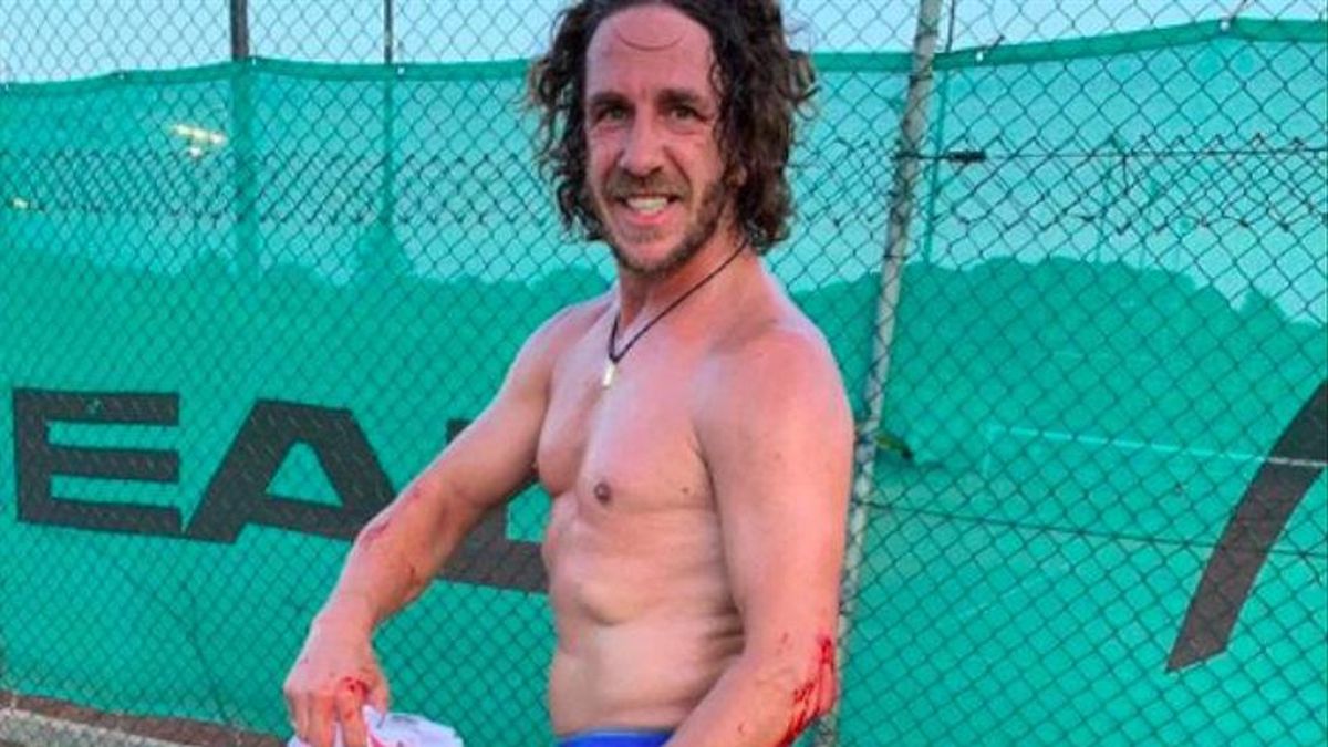 La cariñosa regañina de Vanesa Lorenzo a Carles Puyol tras su última ...