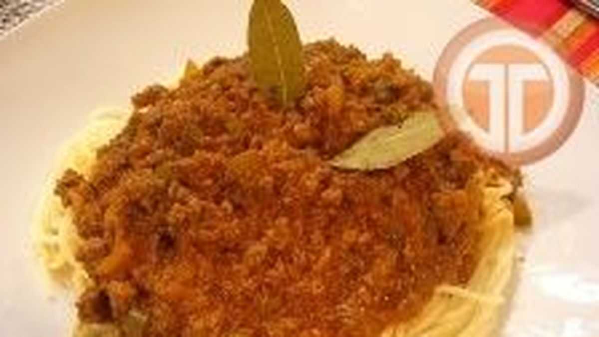Spaghetti con Carne Molida