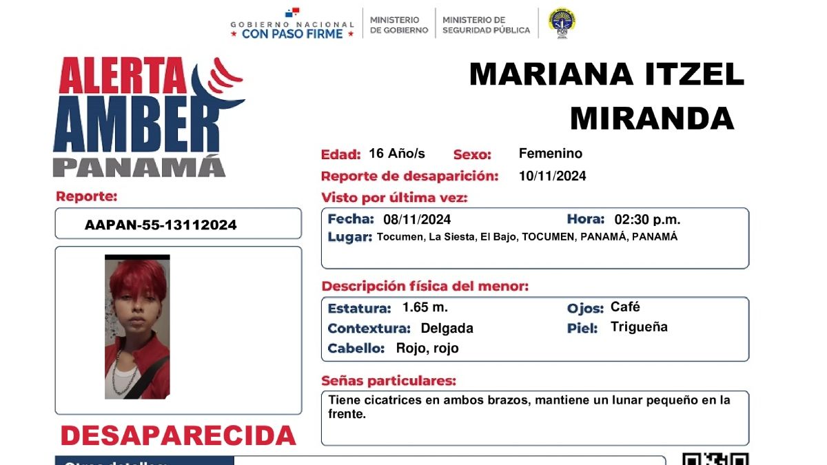 Activan Alerta Amber por Mariana Itzel Miranda, menor desaparecida en ...