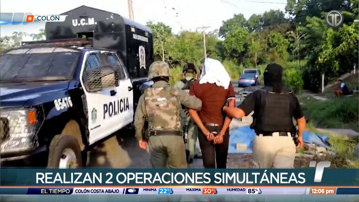 Más de 30 aprehendidos tras dos operativos simultáneos realizados en Colón