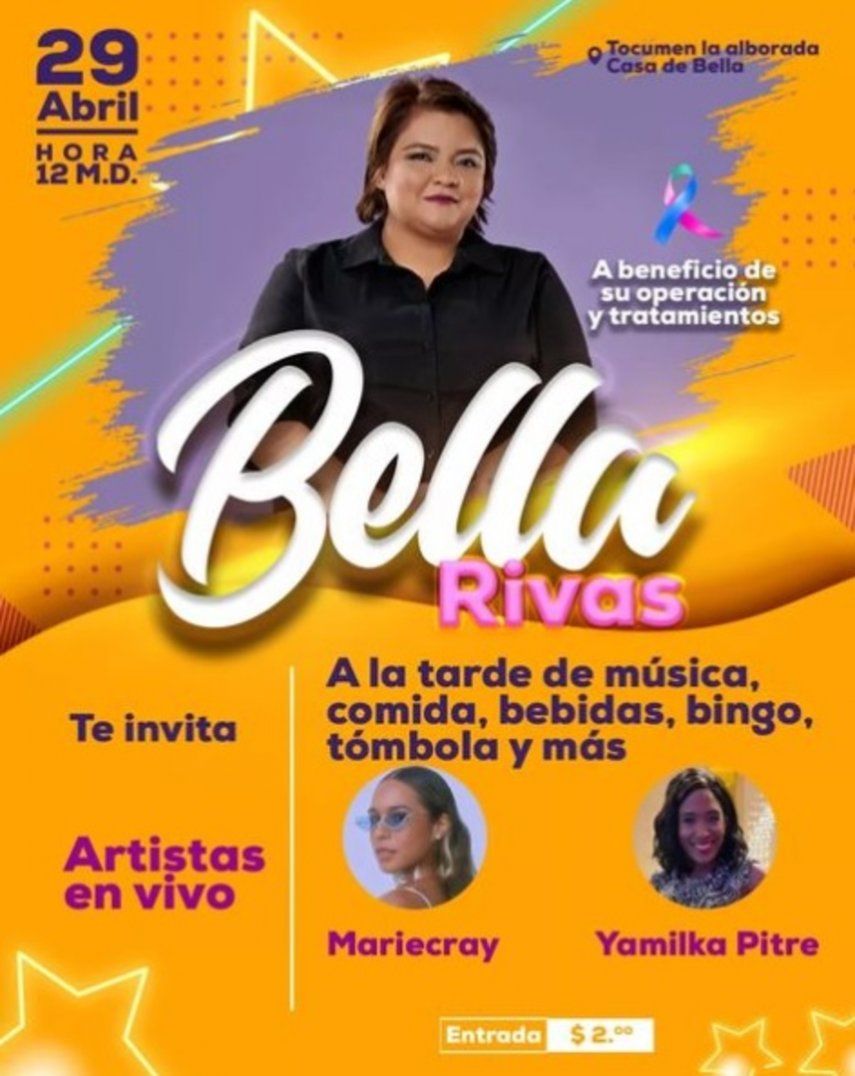 Anuncian actividad de recaudación de fondos a beneficio de Bella Rivas