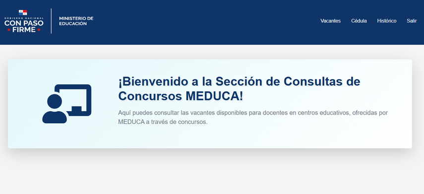MEDUCA, historial del educador: Pasos para verificar la aplicación de ...