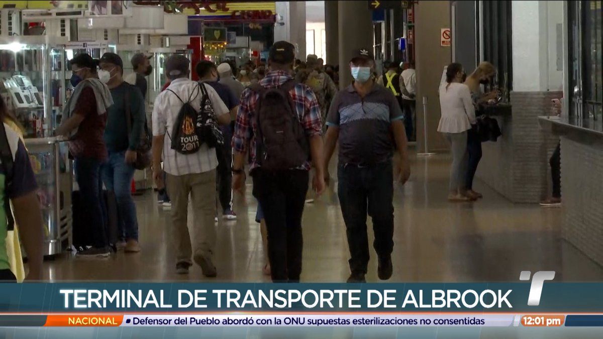 Reportan alto flujo de viajeros en Terminal de Albrook
