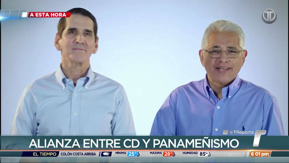 Roux y Blandón confirman alianza de CD y Panameñismo