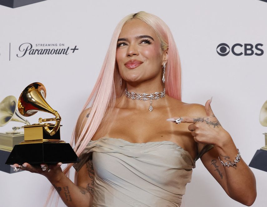Karol G gana su primer Grammy en Mejor Álbum de música urbana